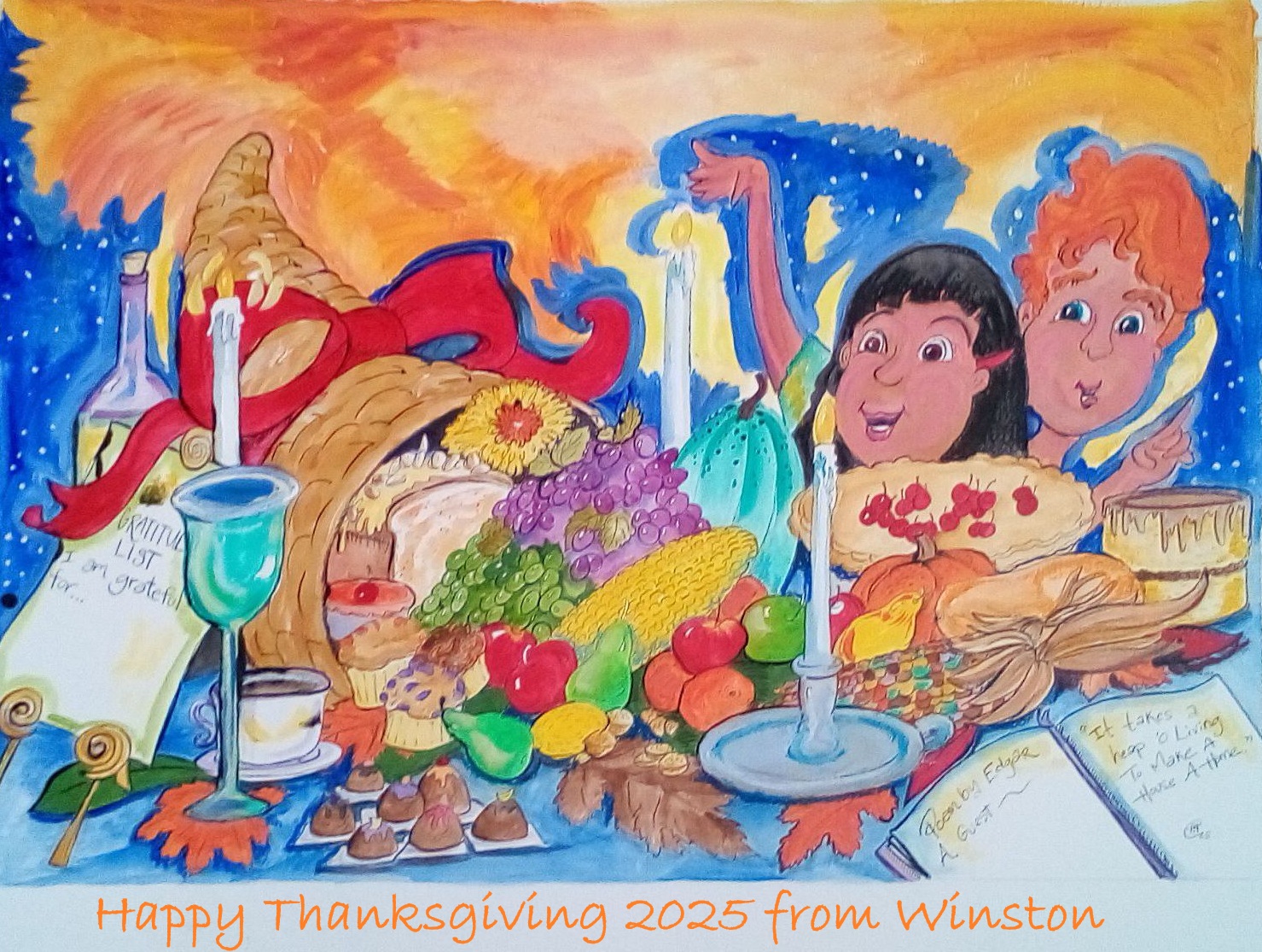 Happy Thanksgiving Painting From Swedish Chef and Winston! – The ...